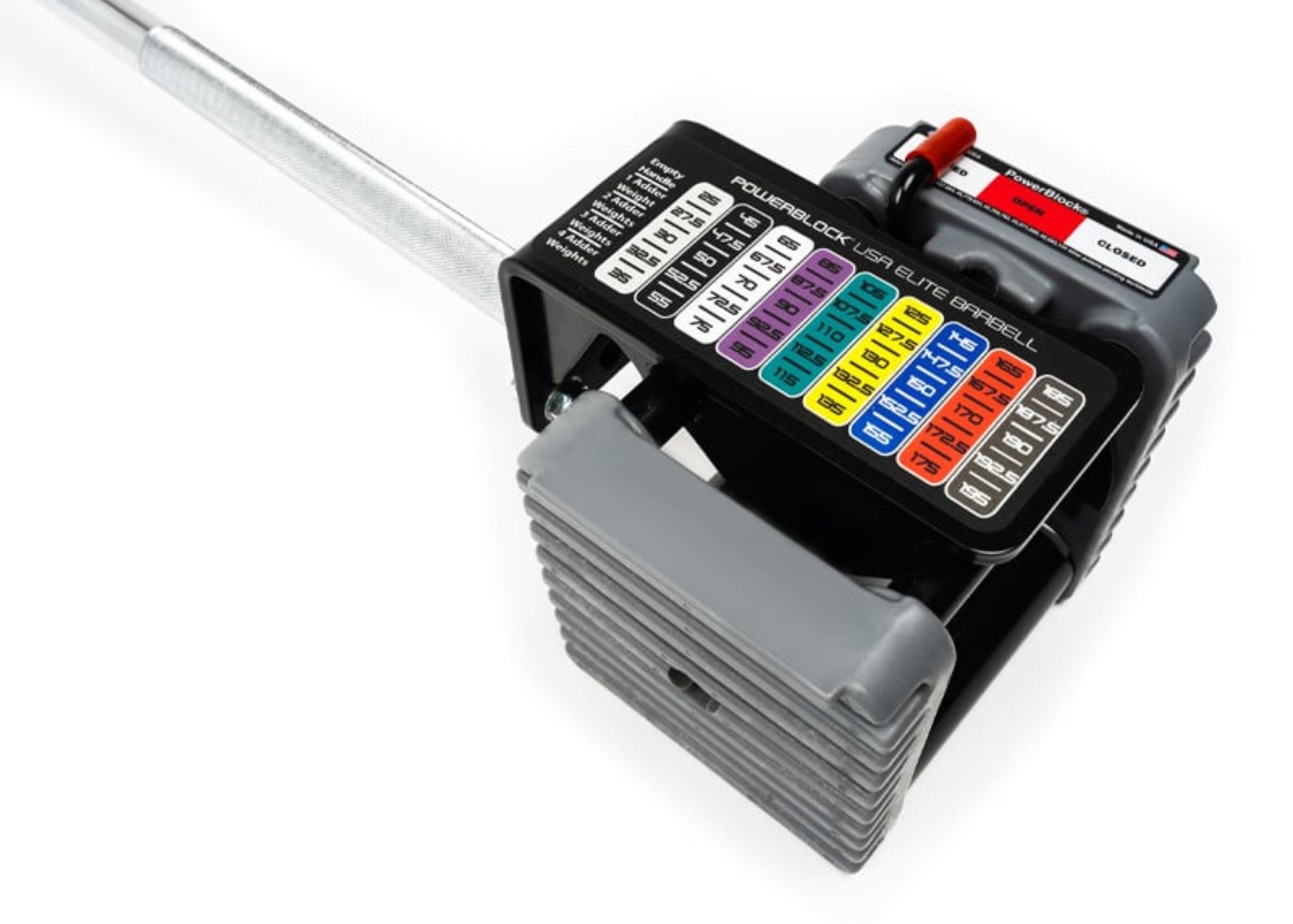 Elite USA Straight Bar Adjustable Barbell | PowerBlock