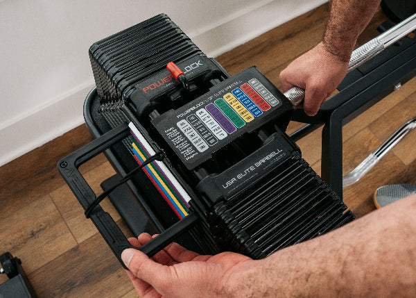 Elite USA Straight Bar Adjustable Barbell | PowerBlock